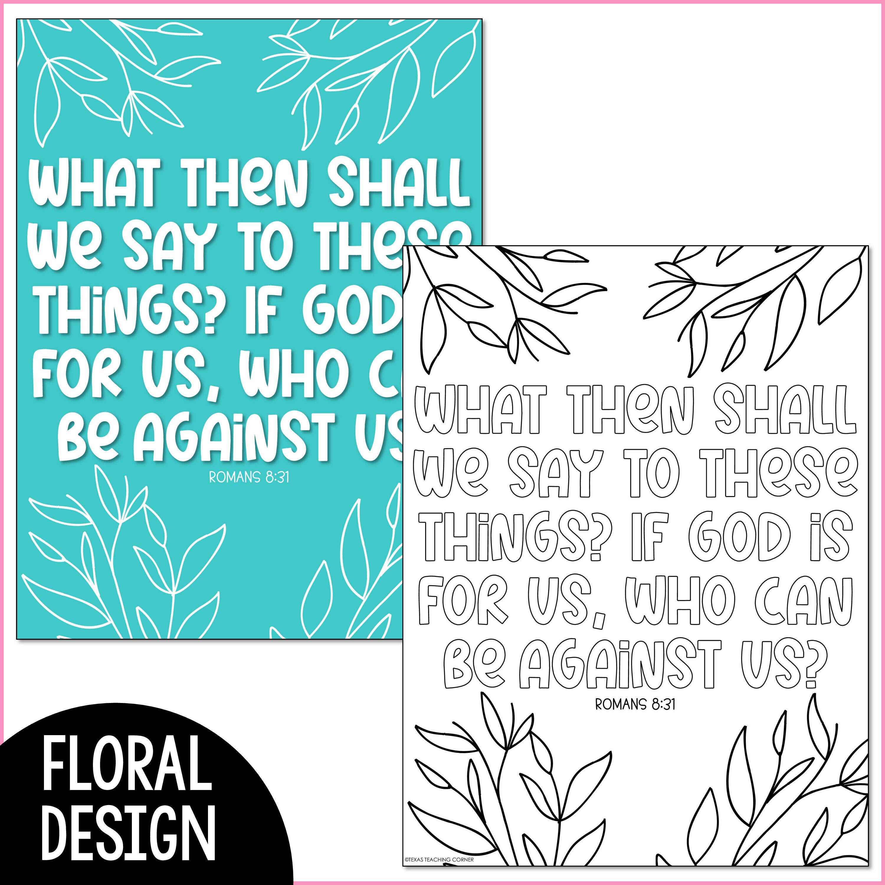 Bible Verse Posters | Christian Classroom Decor | Christian Homeschool ...