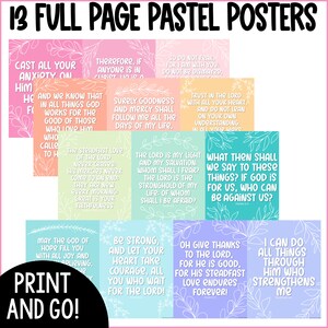 Bible Verse Posters | Christian Classroom Decor | Christian Homeschool ...