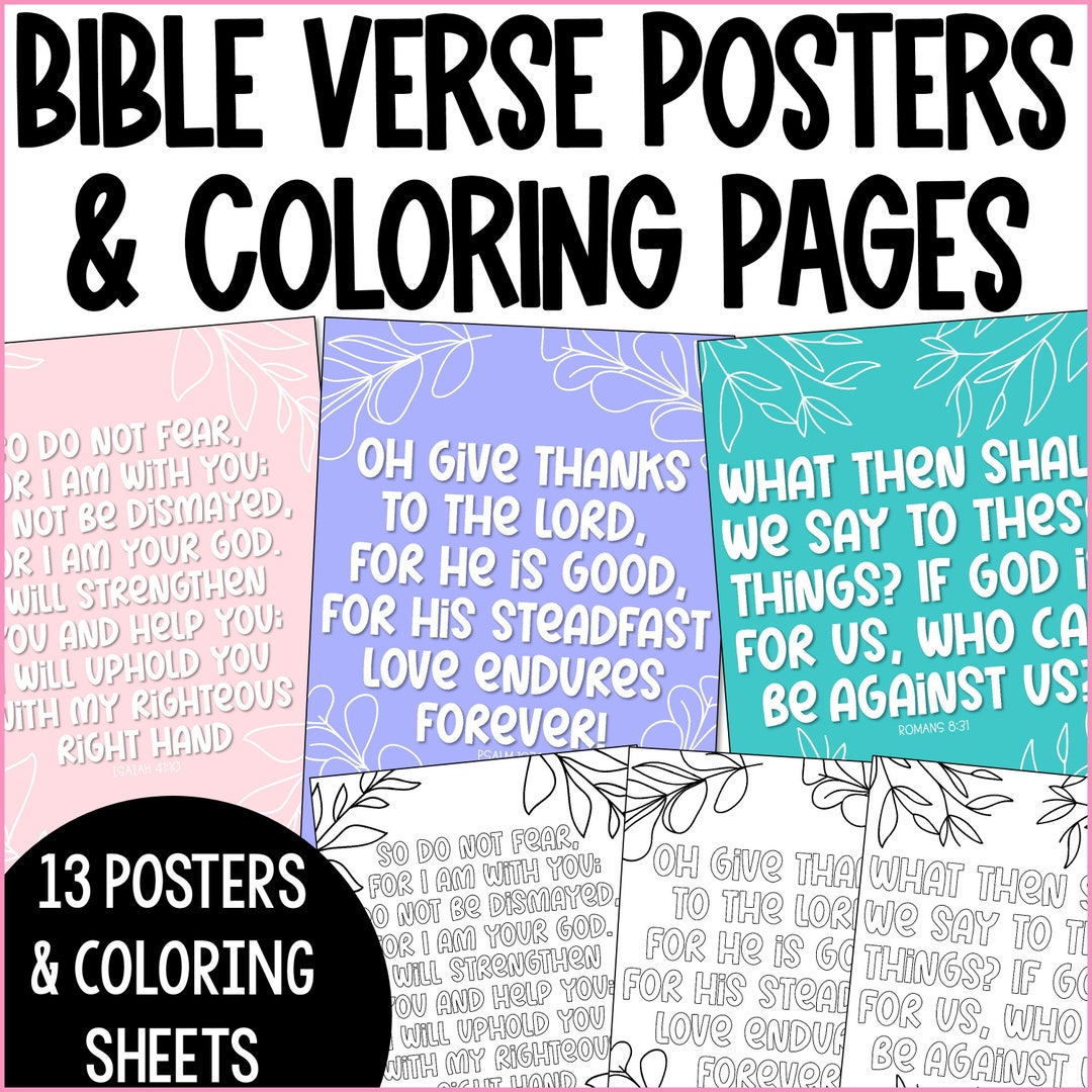 Bible Verse Posters | Christian Classroom Decor | Christian Homeschool ...