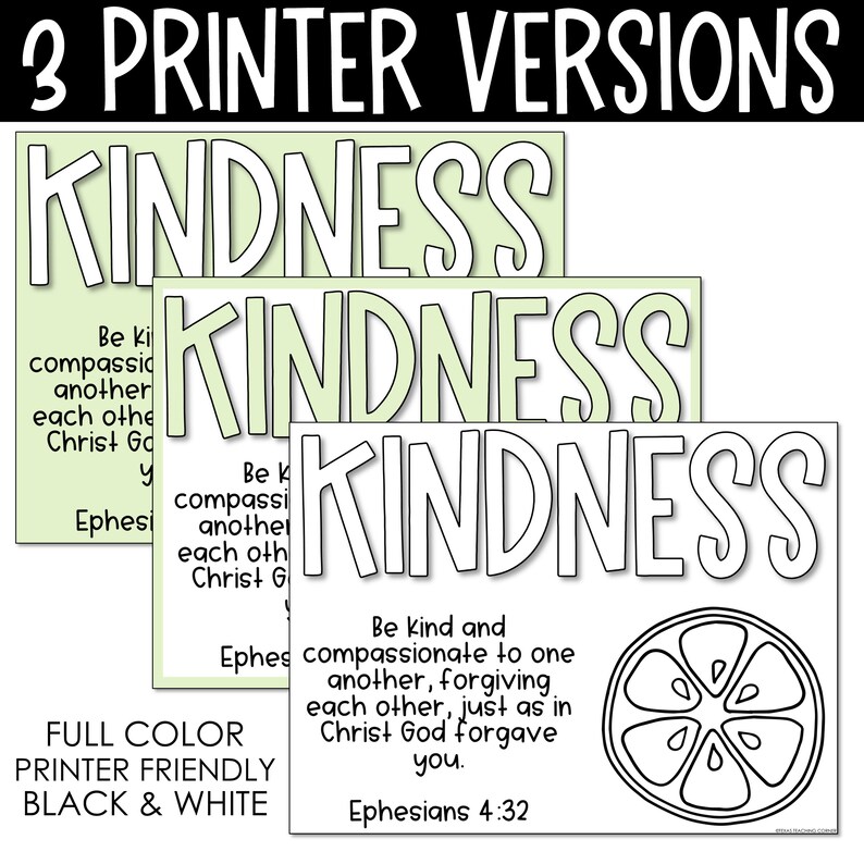 Fruit of the Spirit Posters | Christian Classroom Decor (PDF Download ...