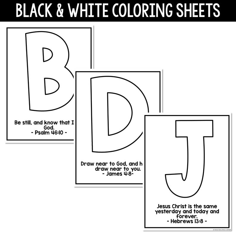 Bible Alphabet Posters | Christian Alphabet Posters | Homeschool ...