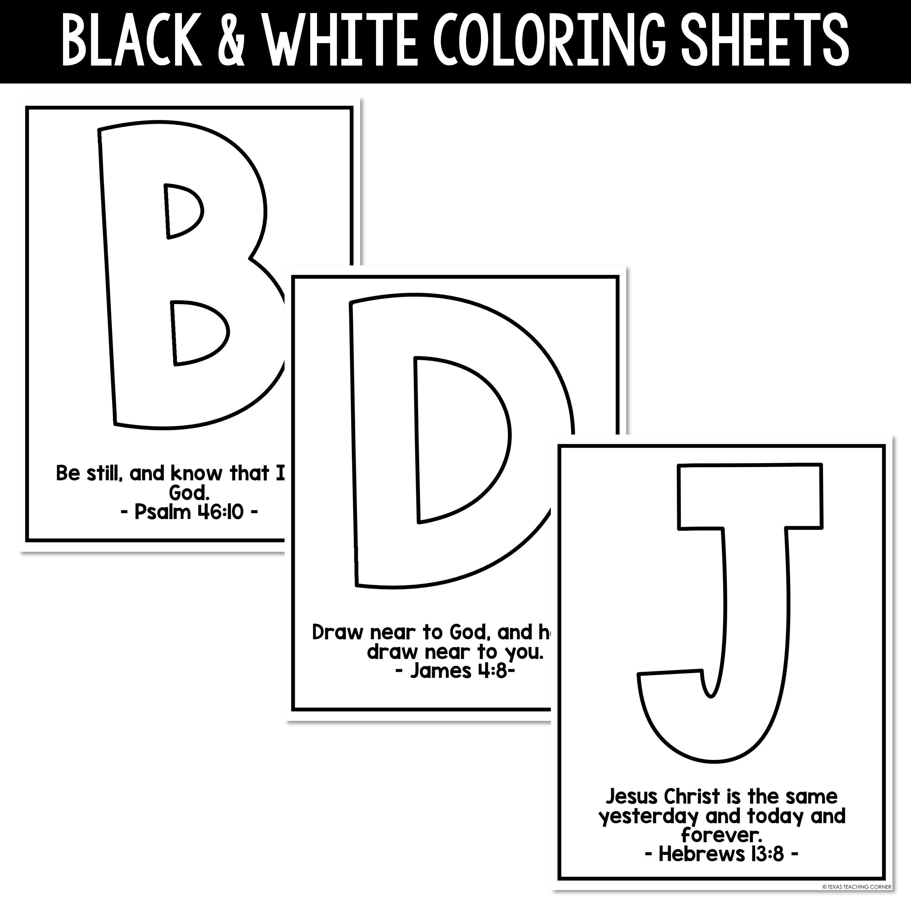 Bible Alphabet Posters | Christian Alphabet Posters | Homeschool ...