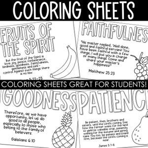 Fruit of the Spirit Posters | Christian Classroom Decor (PDF Download ...