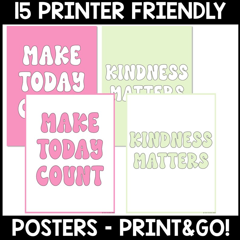 Pastel Groovy Posters | Bulletin Board Display | Groovy Classroom ...