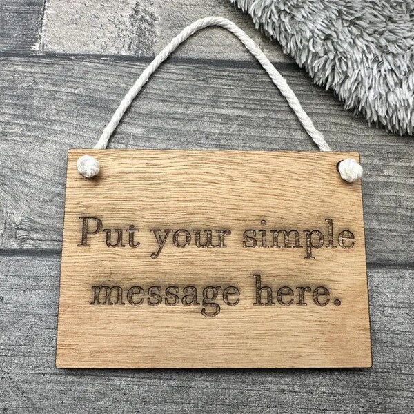 Hanging Door Sign - Etsy