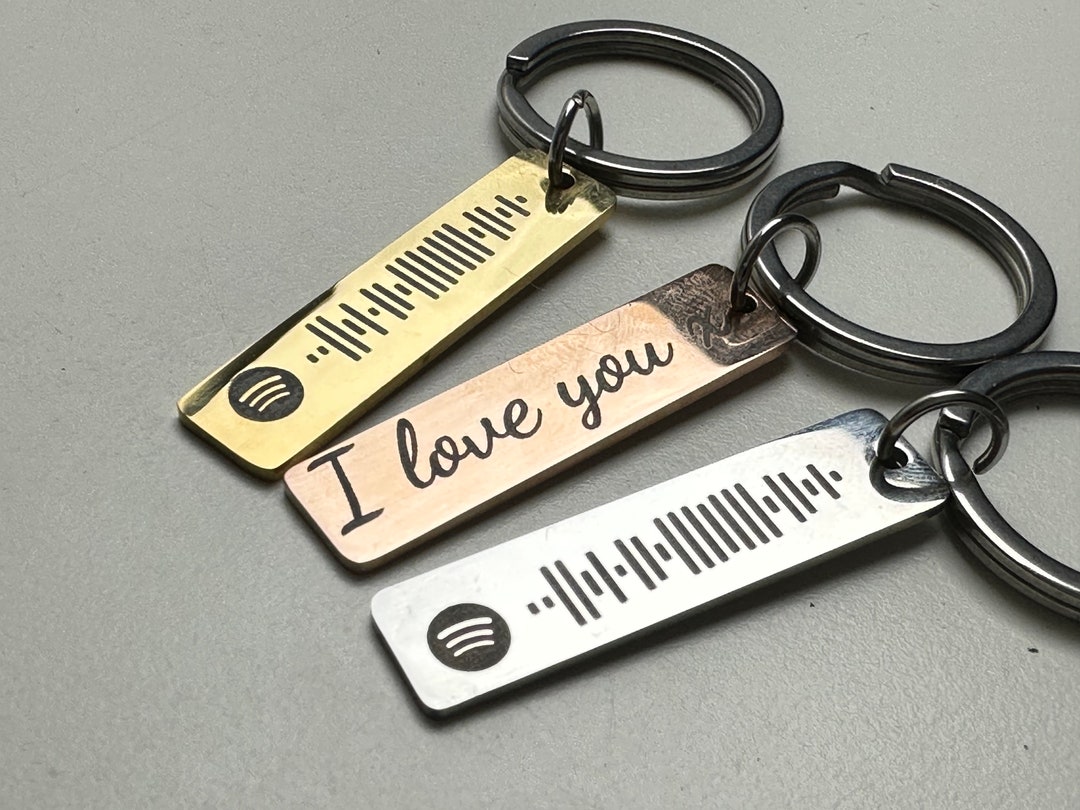 Spotify Code Metal Keyring Personalised Gift with your Song - Etsy Portugal