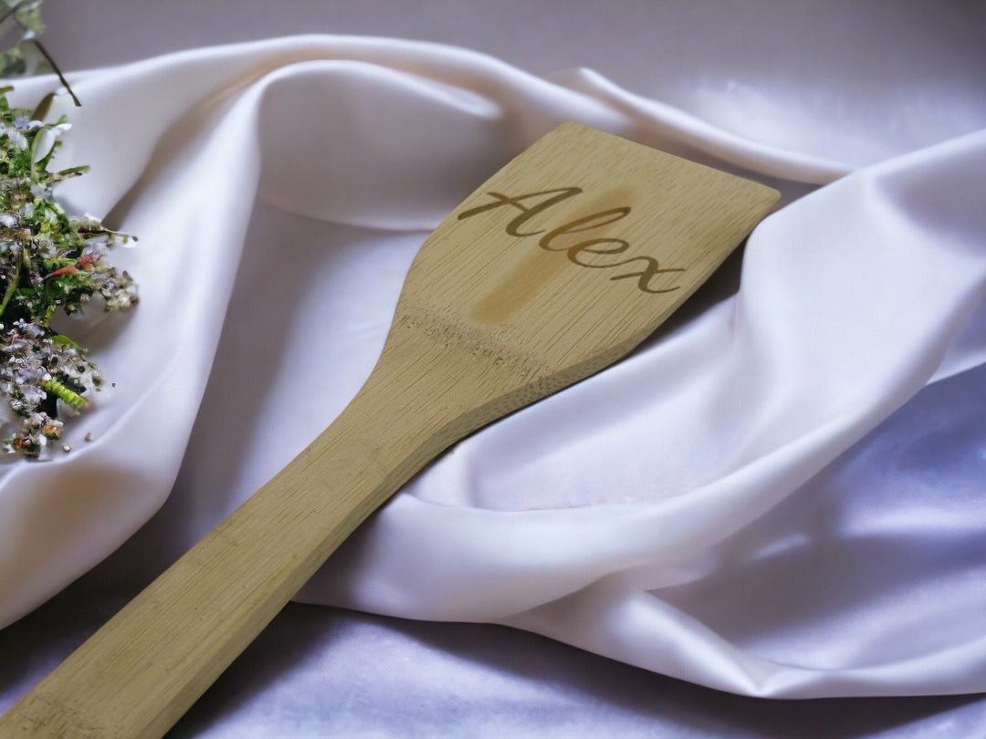 Personalised Wooden Spatula, 30cm Cooking Kitchen Utensil, Chef, Award ...