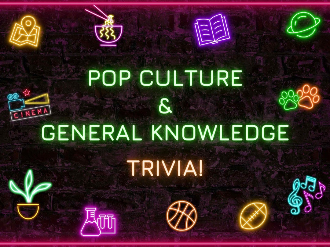 Pub Trivia Powerpoint Trivia Questions With Answers. Template - Etsy