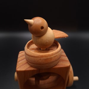 Bird Automaton (it Hops and Spins in the Nest When You Turn the Hand ...