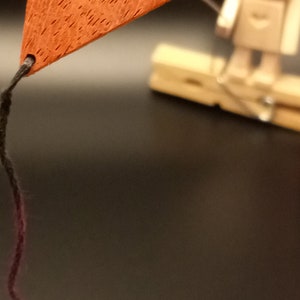 Tiny Robot Clothespin Automaton Flying a Kite it Pulls on the Kite ...