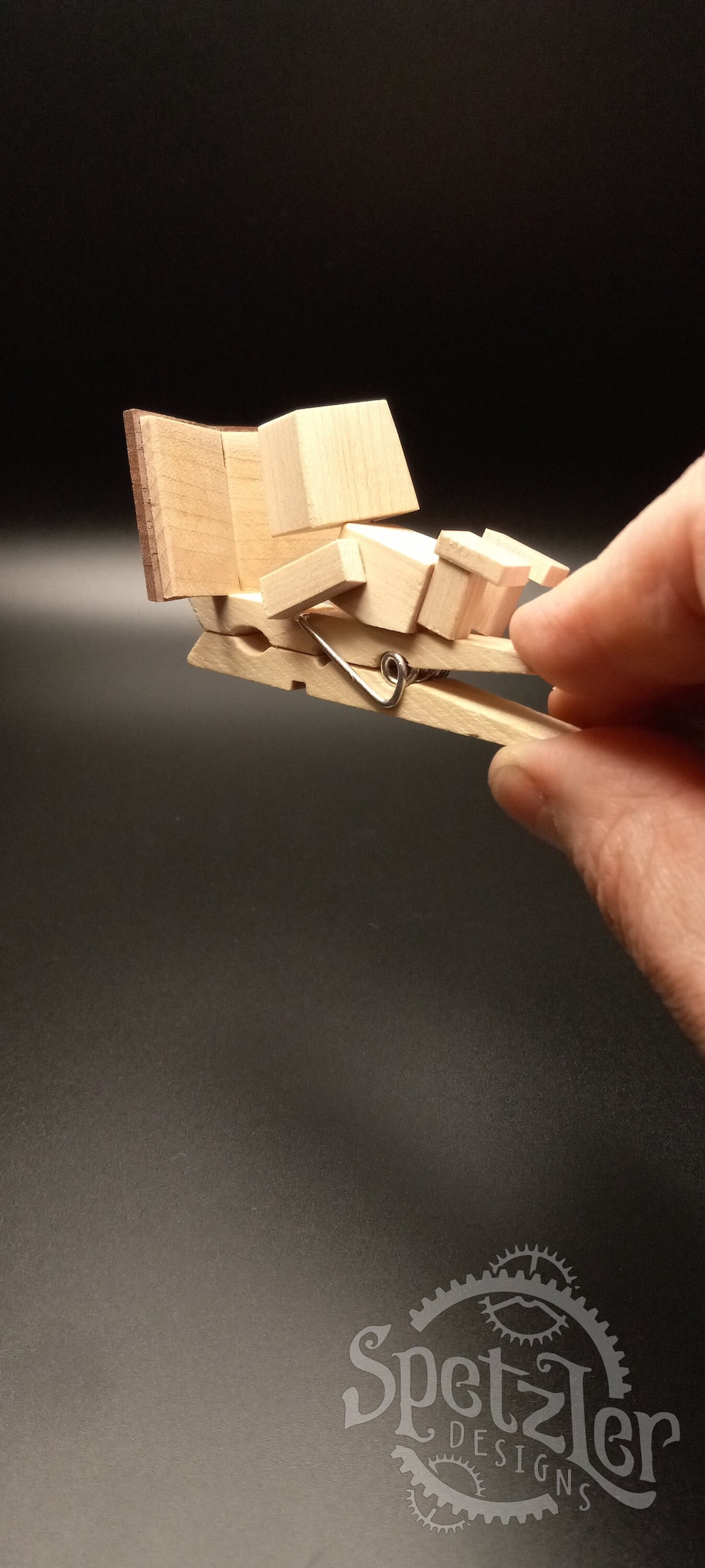 Tiny Robot Clothespin Automaton Reading a Book (it Turns It's Head When ...