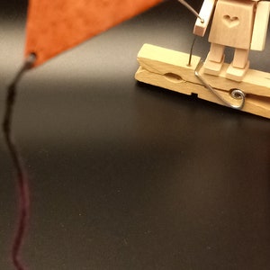 Tiny Robot Clothespin Automaton Flying a Kite (it Pulls on the Kite ...