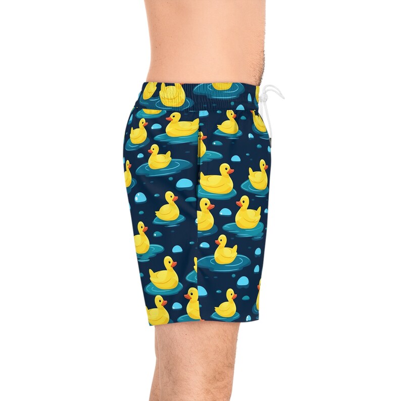 Mens Swim Trunks Rubber Duck Pattern Swimming Shorts Etsy