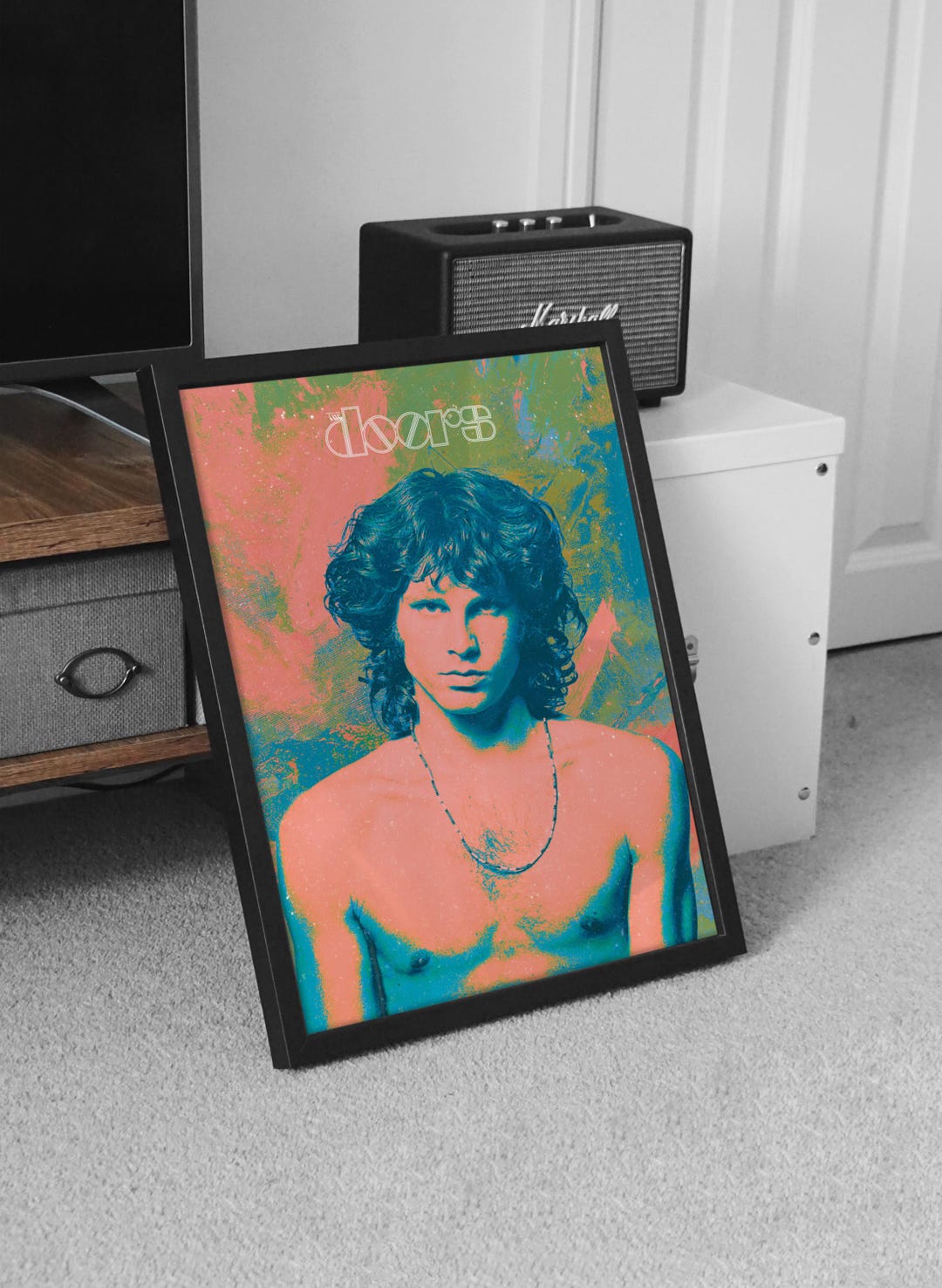 Jim Morrison Poster, Jim Morrison Wall Art Print, Retro Music Decor ...