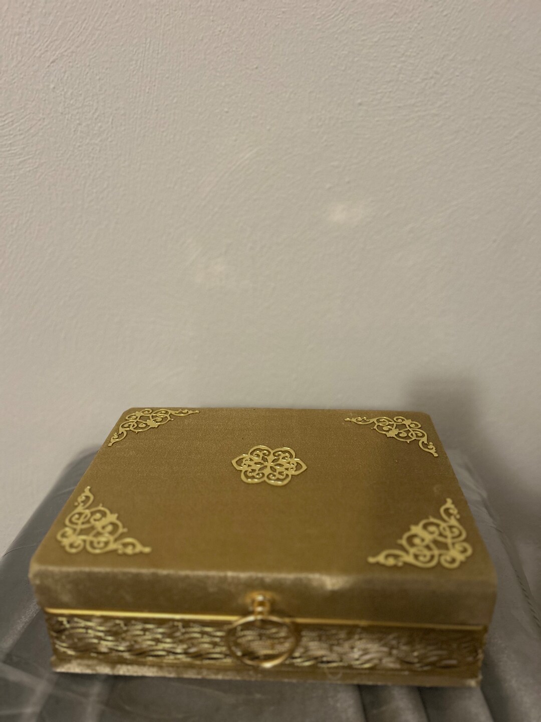 Koran Set Box Set Velvet Various Colors Gold Metal Box Noble - Etsy