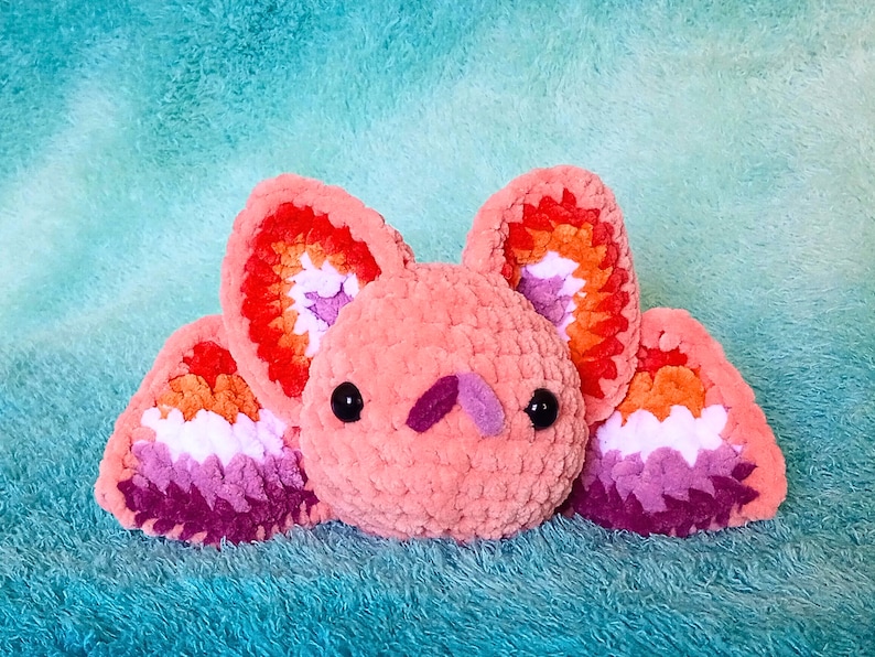 Pride Bat Crochet Plushies | Customizable LGBTQ Flag Design | Lesbian ...