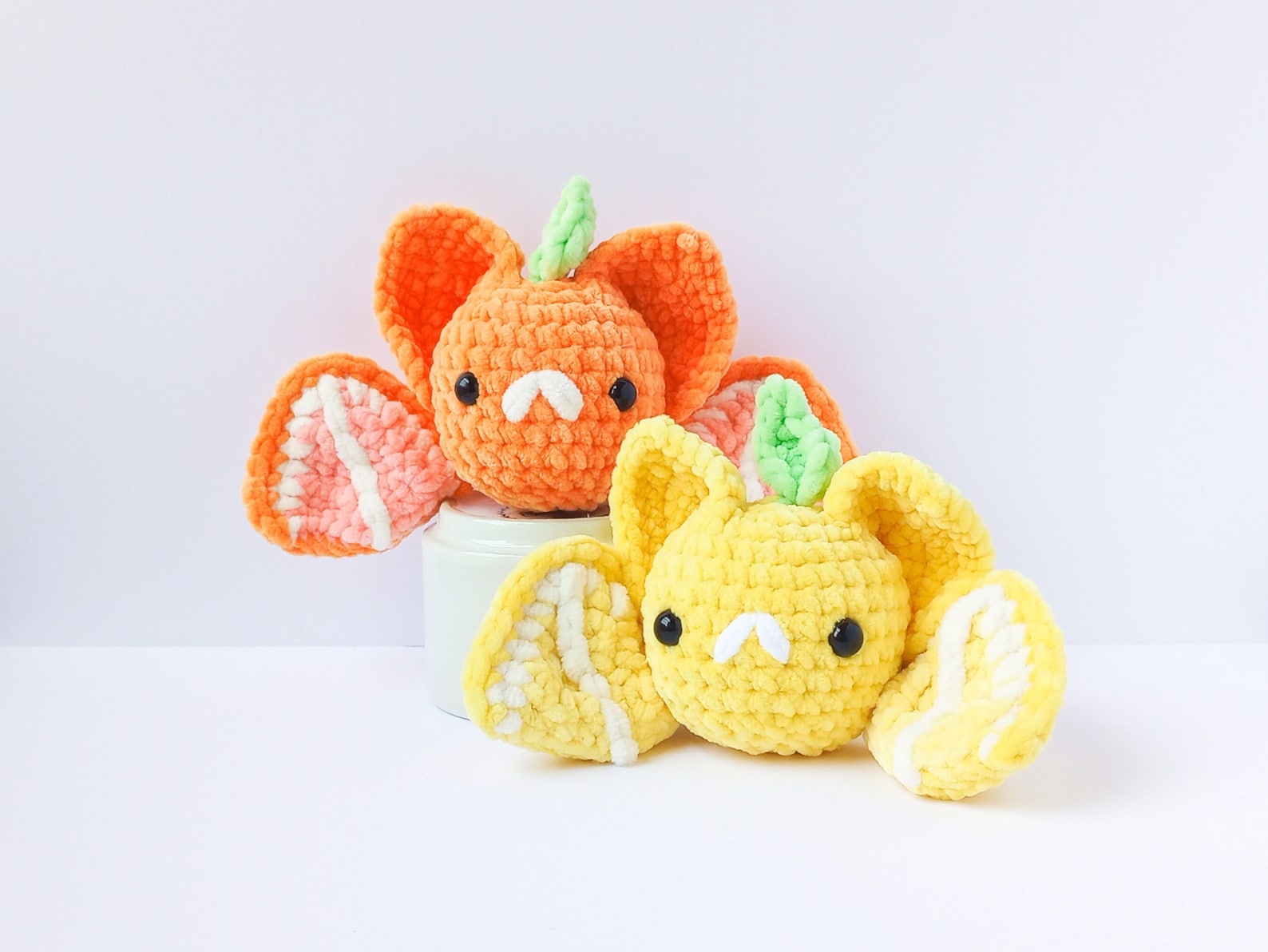 Fruit Bat Crochet Plush | Adorable Chunky Bat Amigurumi | Fruit Theme ...