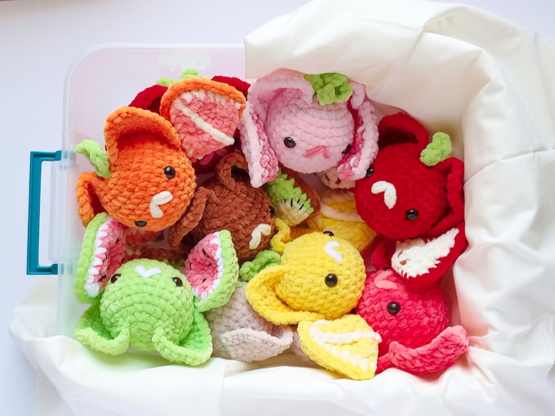 Fruit Bat Crochet Plush | Adorable Chunky Bat Amigurumi | Fruit Theme ...