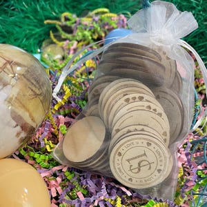 Easter Egg Filler Set of 42, Easter Egg Tokens, Easter Basket Stuffers ...