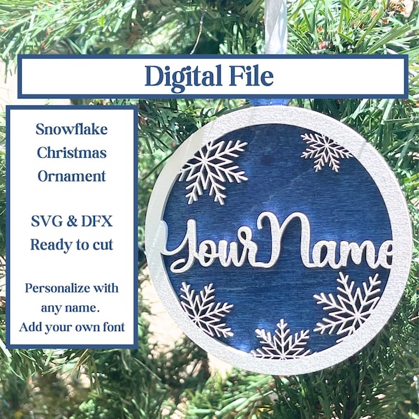 Snowflake Ornament - Etsy