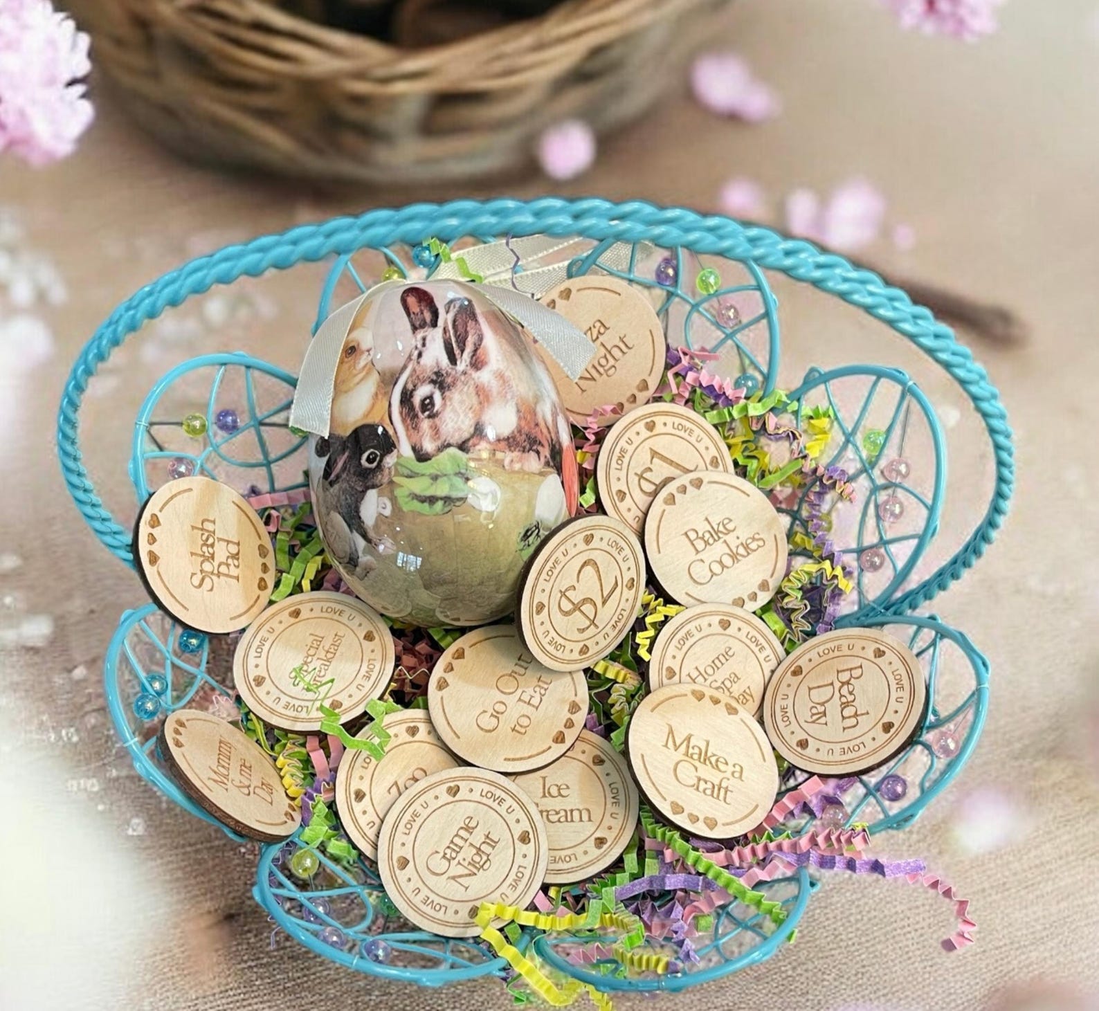 Easter Egg Filler Set of 42, Easter Egg Tokens, Easter Basket Stuffers ...