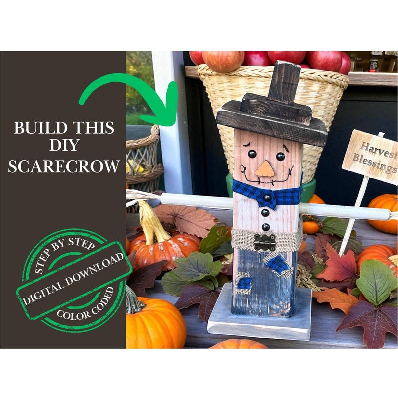 Wooden Scarecrow - Etsy