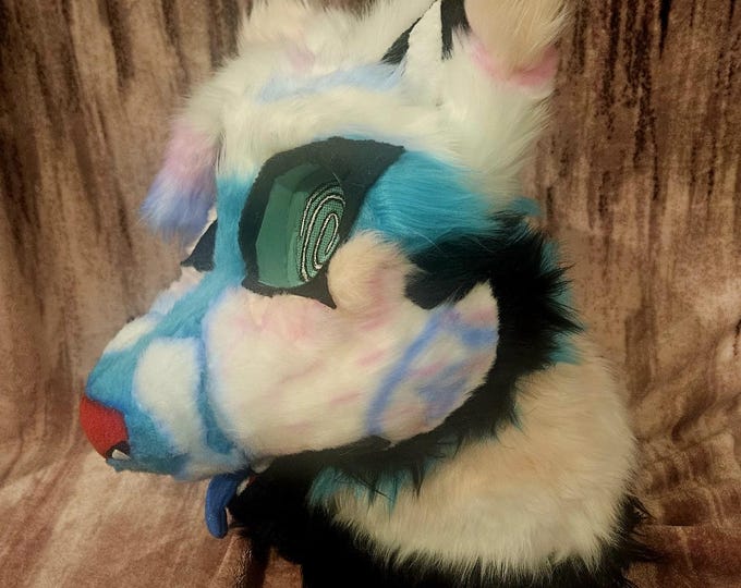 Cotton Candy Fursuit Head - Etsy