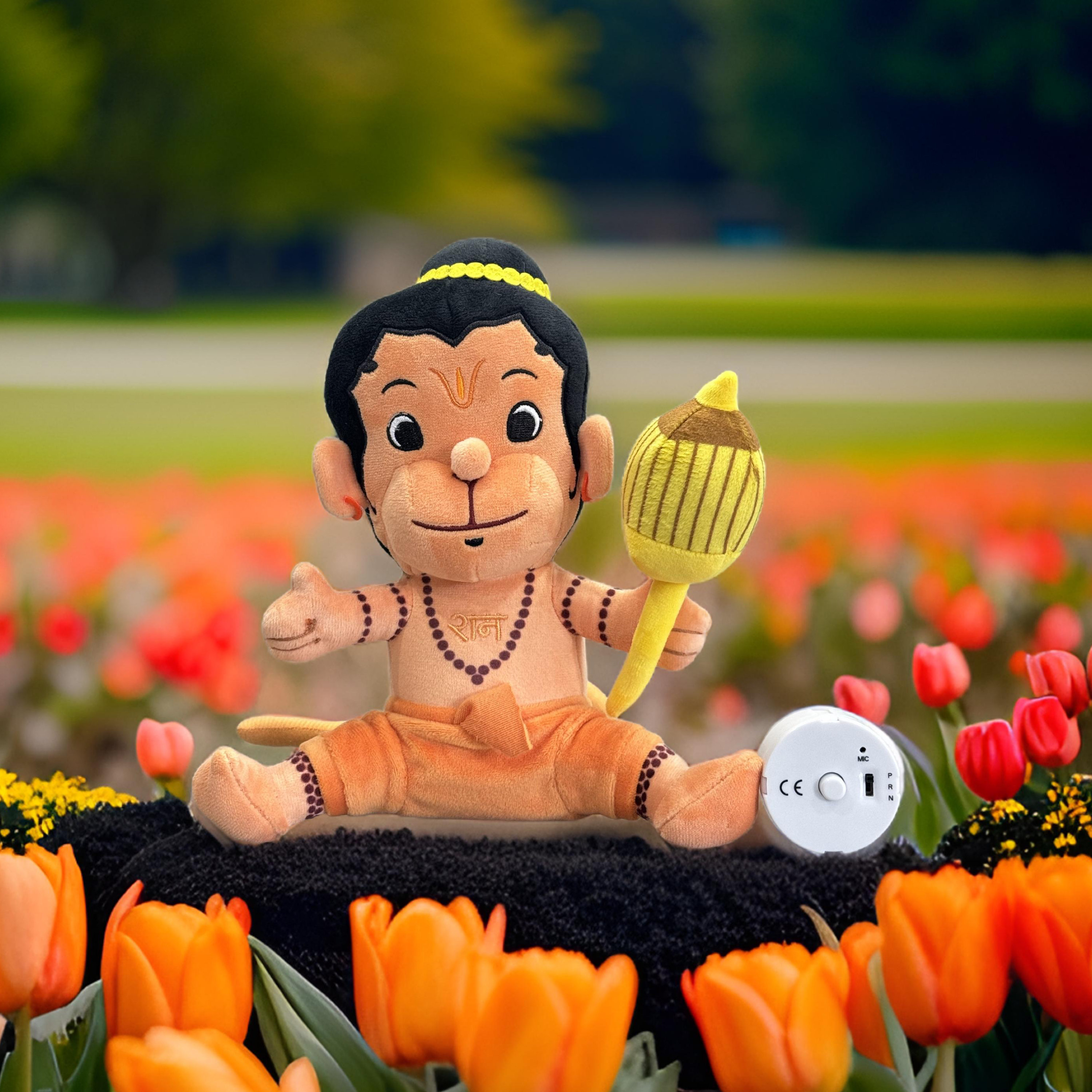 Baby Hanuman 8 Inch Plush Toy With Re-recordable Musical Box - Etsy