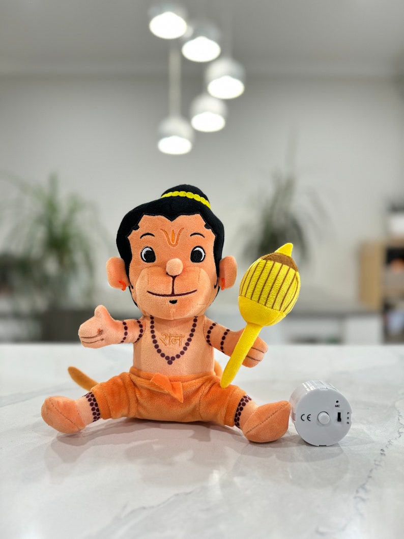 Baby Hanuman - 8 Inch Plush Toy With Re-recordable Musical Box - Etsy