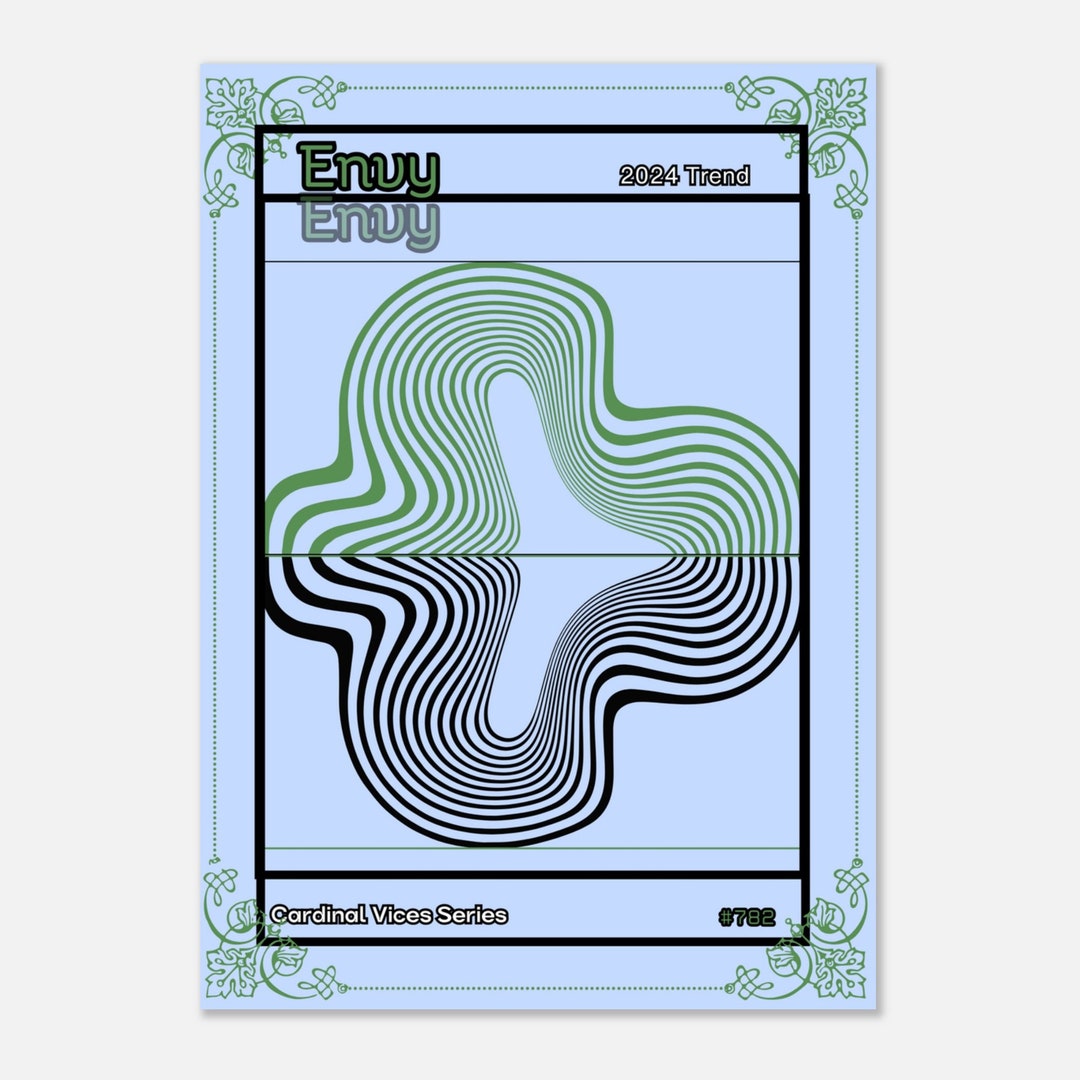 Cardinal Vices Series envy Poster - Etsy