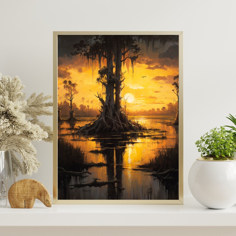 Printable 16x20 Digital Wall Art of a Soothing Acrylic Rendition of a ...
