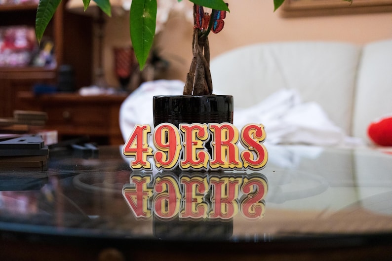 Bold 49ers Logo Wall, Desk, TV Decor – Perfect for Gift/fans! - Custom ...