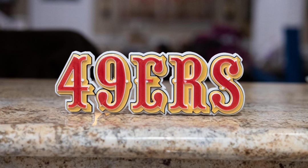 Bold 49ers Logo Wall, Desk, TV Decor – Perfect for Gift/fans! - Custom ...