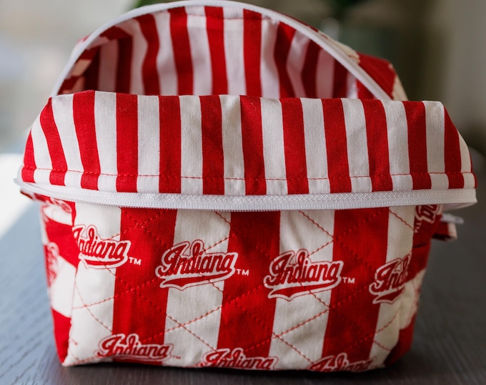 Indiana University Hoosiers "stripe Fabric Design" Makeup and Toiletry ...