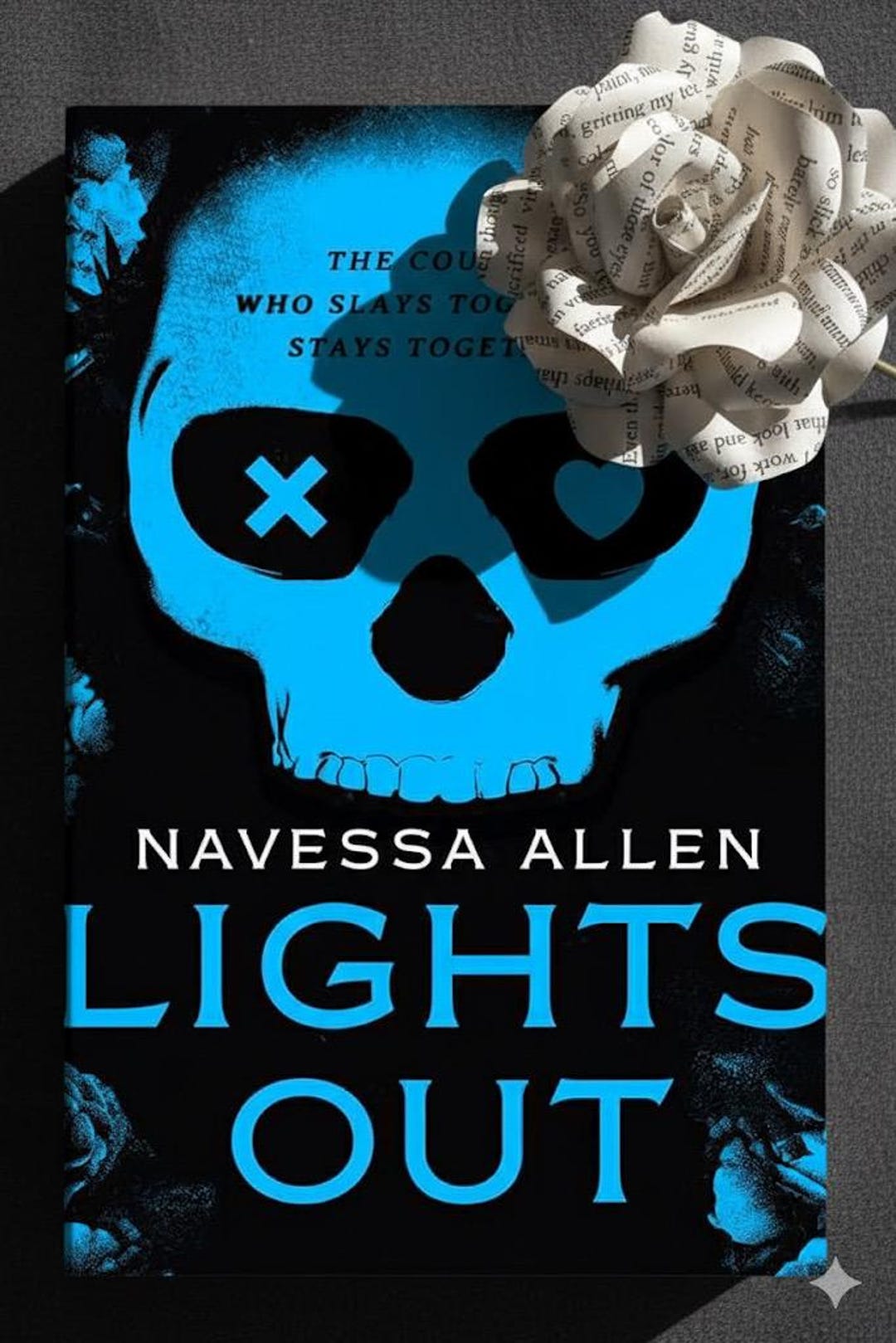 Lights Out Book Page Roses: Handmade Paper Flowers - Etsy