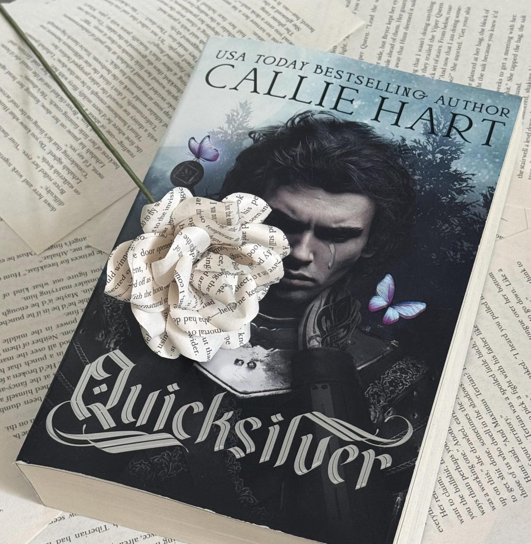 Quicksilver Book Roses: Handmade Paper Flowers, Wedding Decor - Etsy