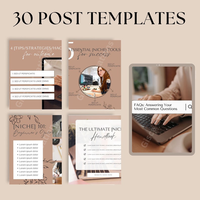 Editable Post Templates and Content Calendar, Tiktok Marketing Planner ...