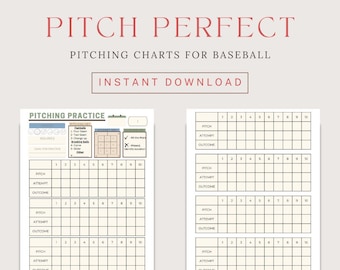 Pitching Chart for Softball/ Baseball, Baseball Pitching Charts ...