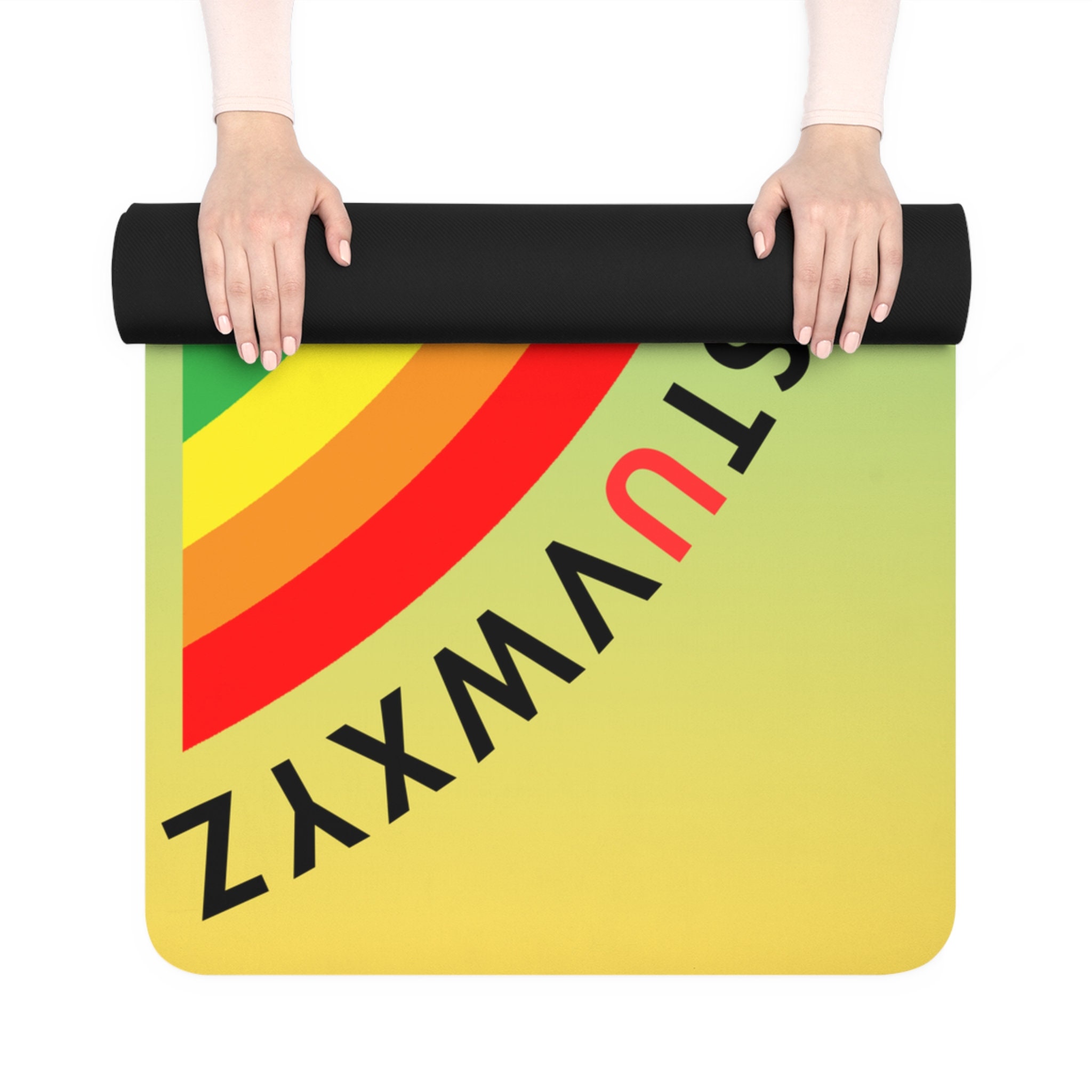Move-n-learn Educational Yoga Mat- Alphabet Arc Capital Letters - Etsy