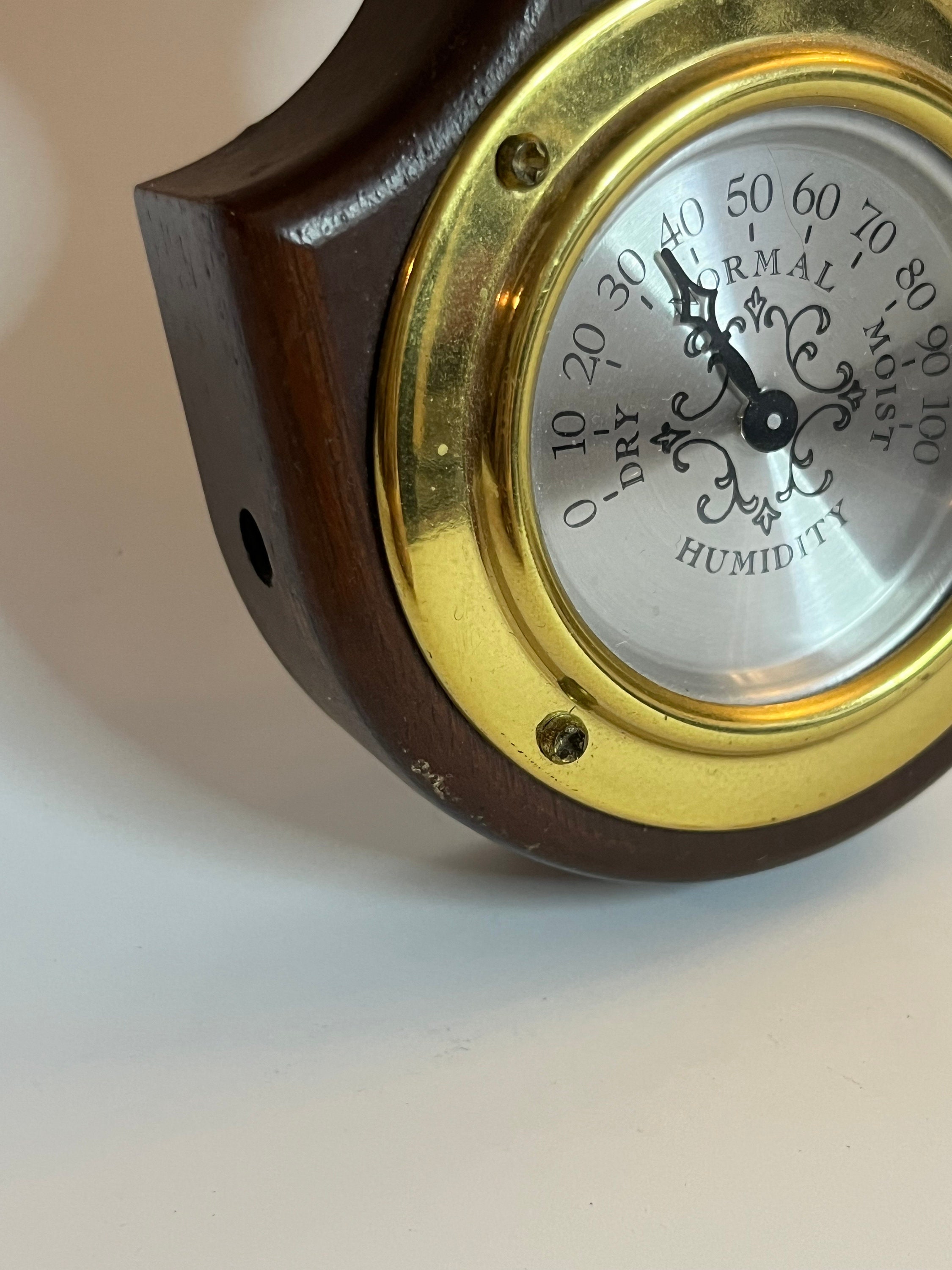 Vintage Taylor NC USA Banjo Barometer Weather Station, Real Brass ...