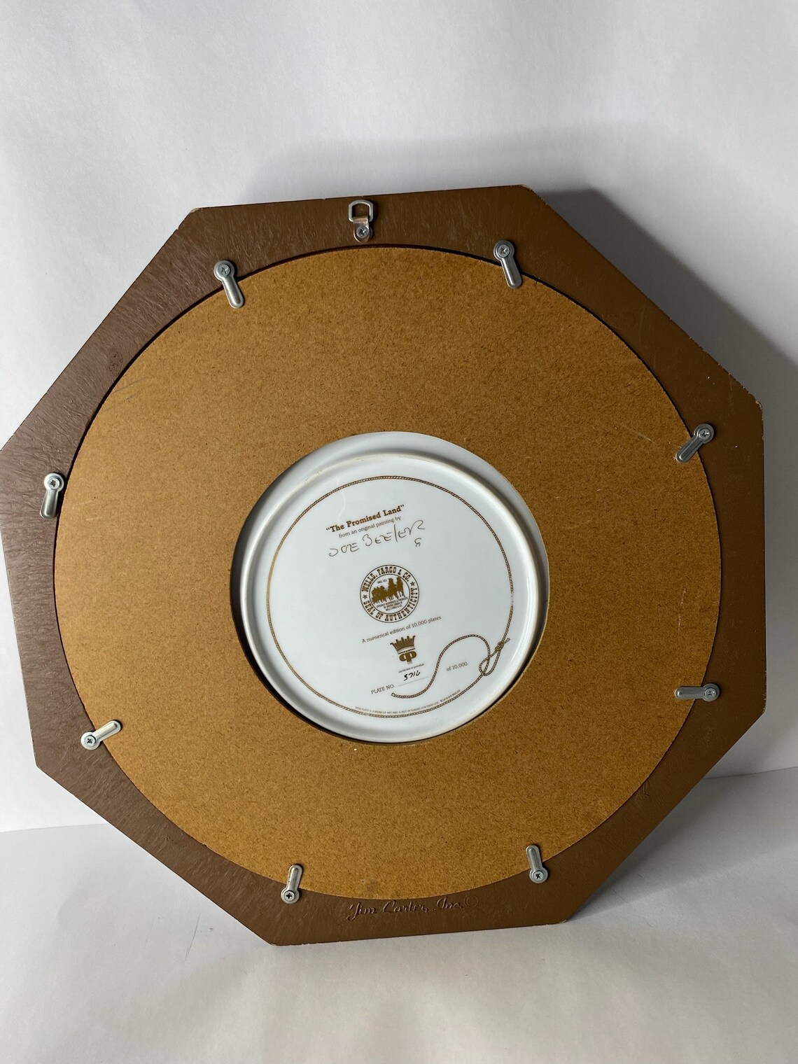 Vintage Native American the Promised Land Plate and Frame, Collectable ...