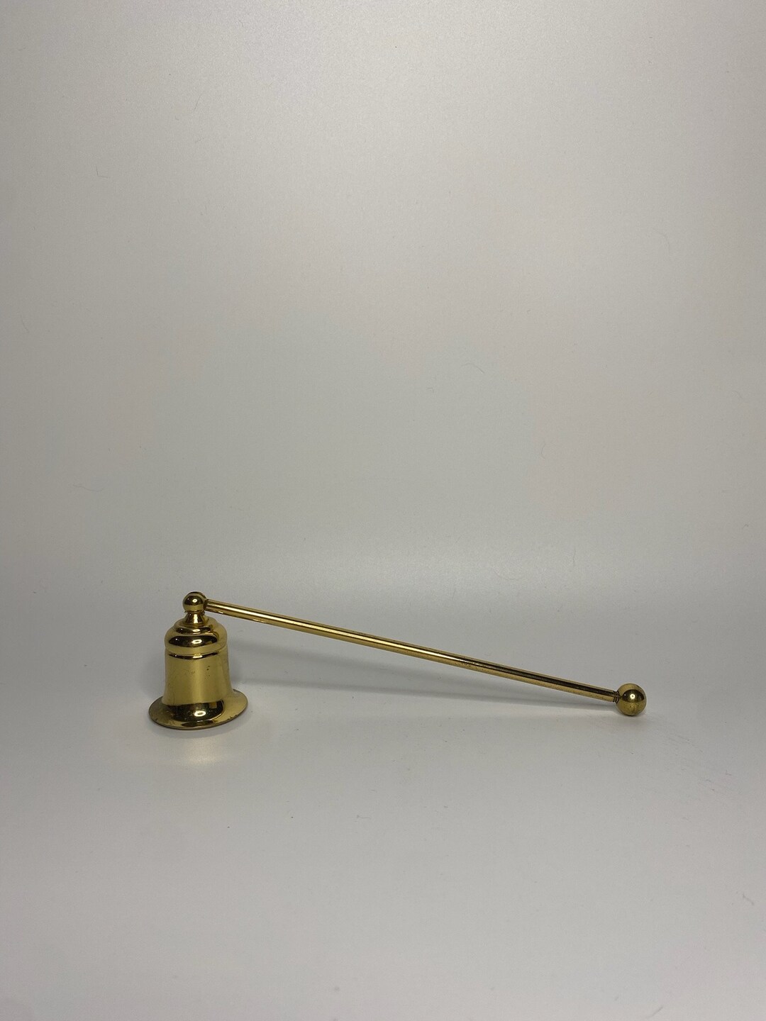 Vintage Solid Brass Candle Snuffer, Antique Bell Shaped Brass Metal ...