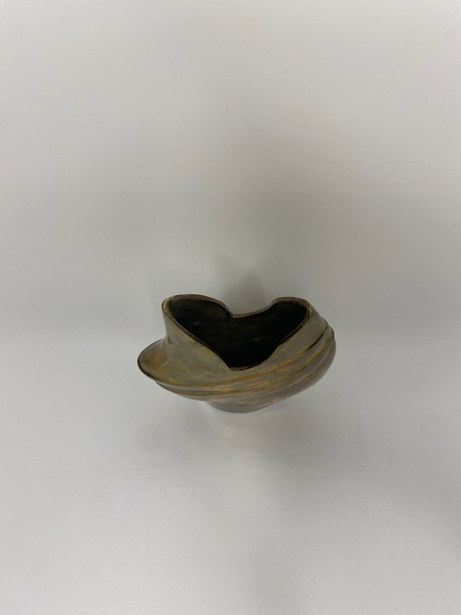 Heavy Vintage Solid Brass Bud Vase With Ruffle Detail, Antique Polished ...