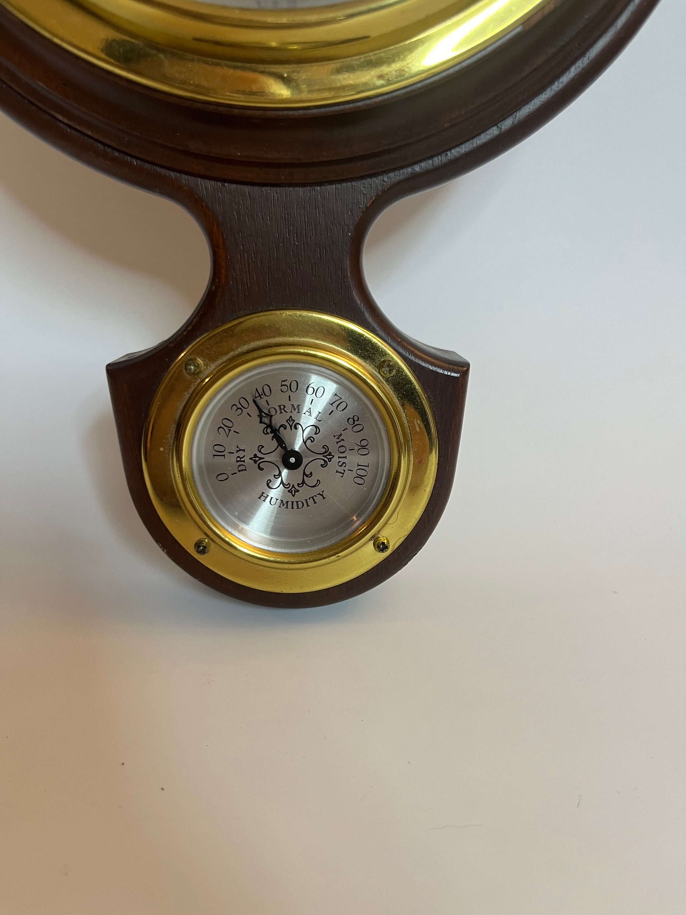 Vintage Taylor NC USA Banjo Barometer Weather Station, Real Brass ...