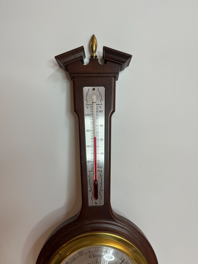 Vintage Taylor NC USA Banjo Barometer Weather Station, Real Brass ...