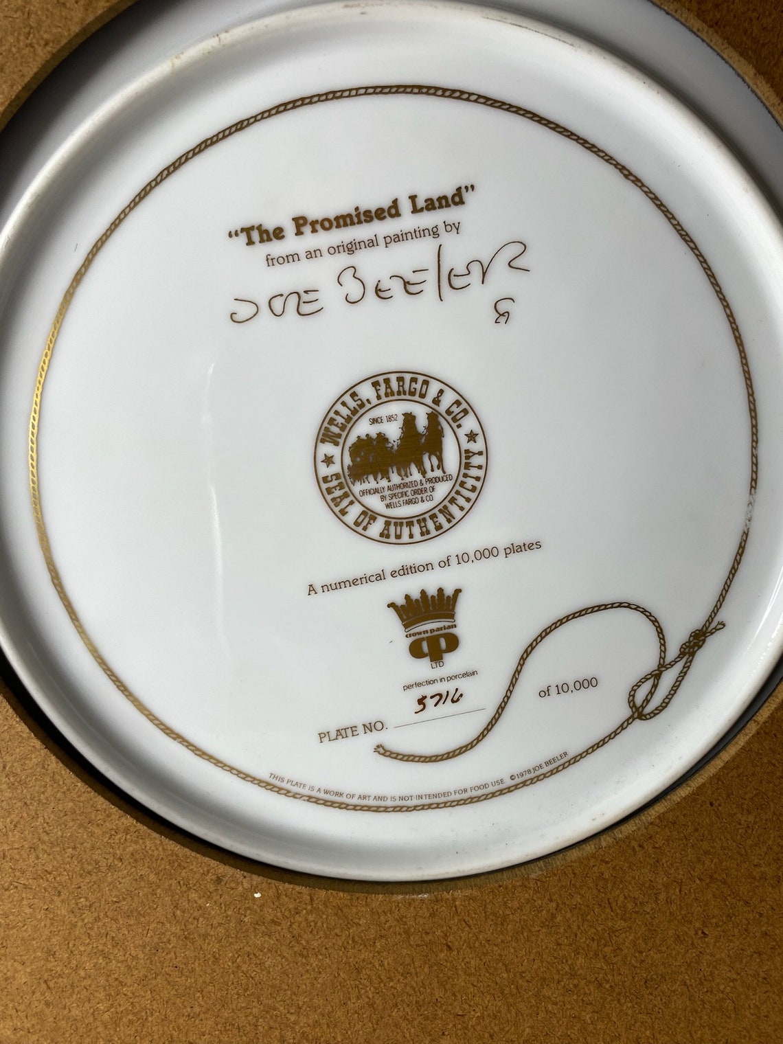 Vintage Native American the Promised Land Plate and Frame, Collectable ...