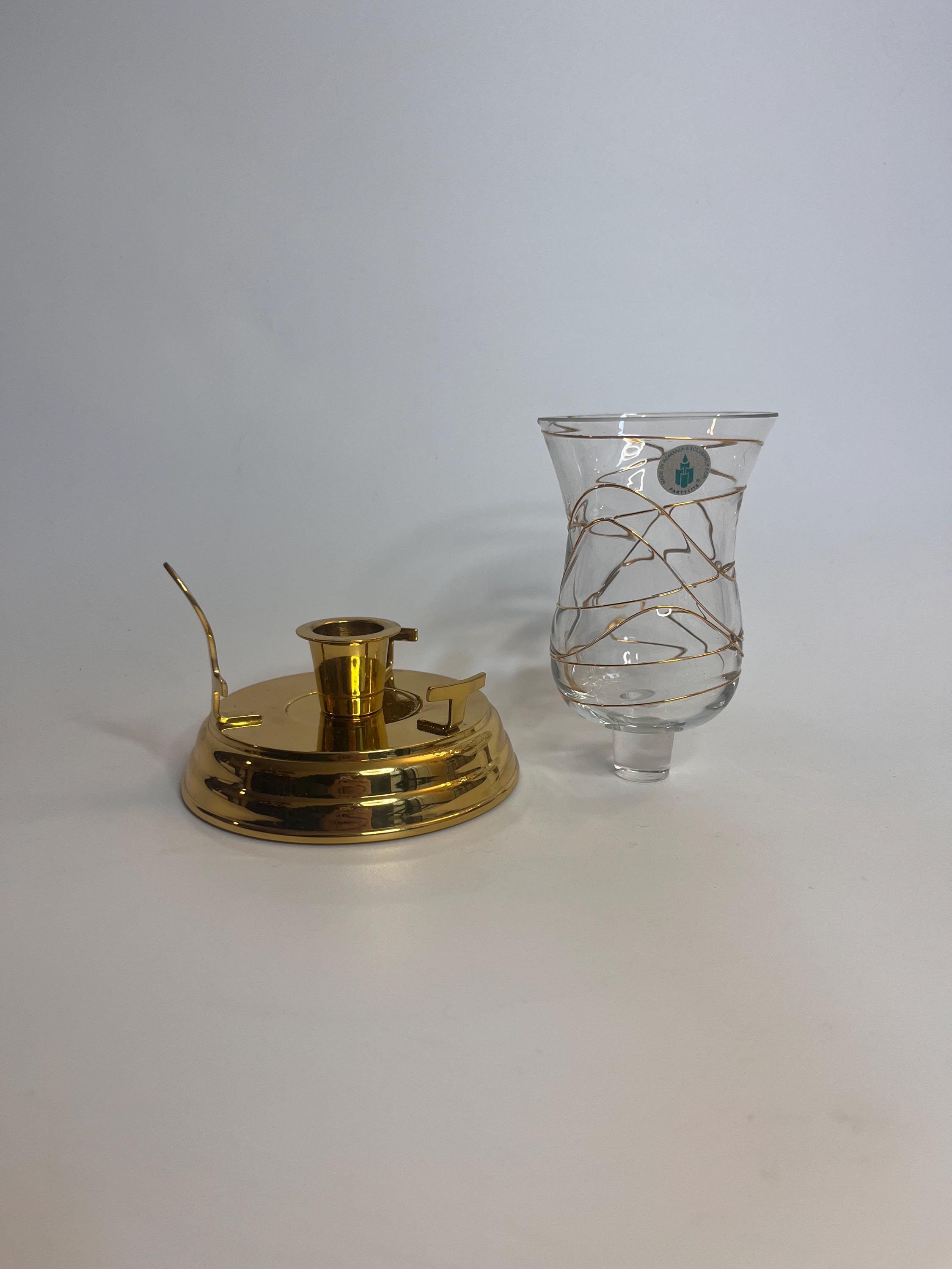 Partylite Mosaic Calypso Peglite in Brass Candlestick Holder, Elegant ...