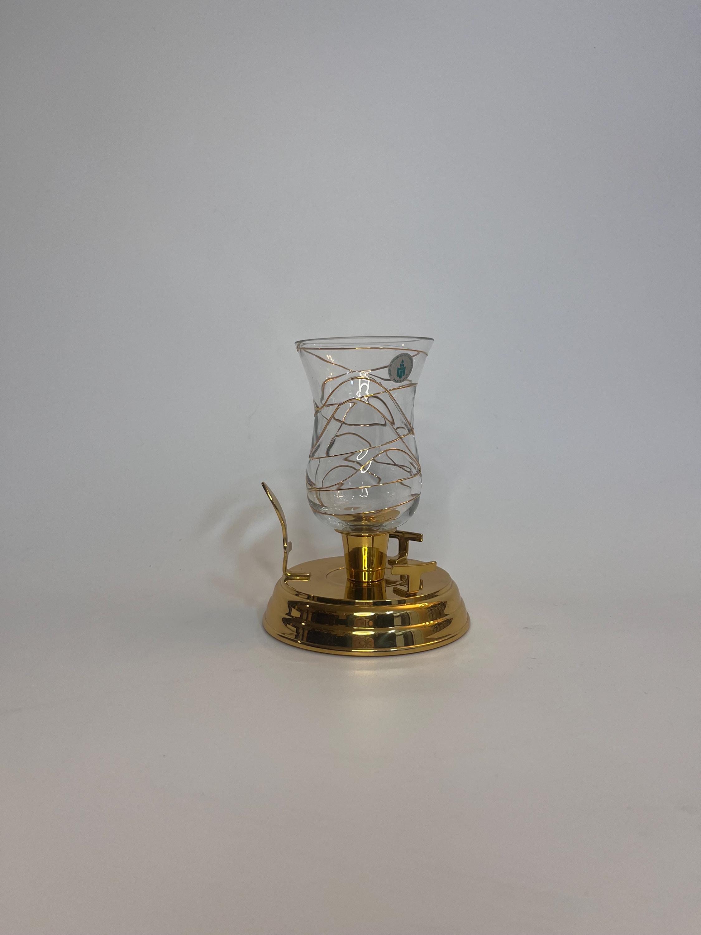 Partylite Mosaic Calypso Peglite in Brass Candlestick Holder, Elegant ...