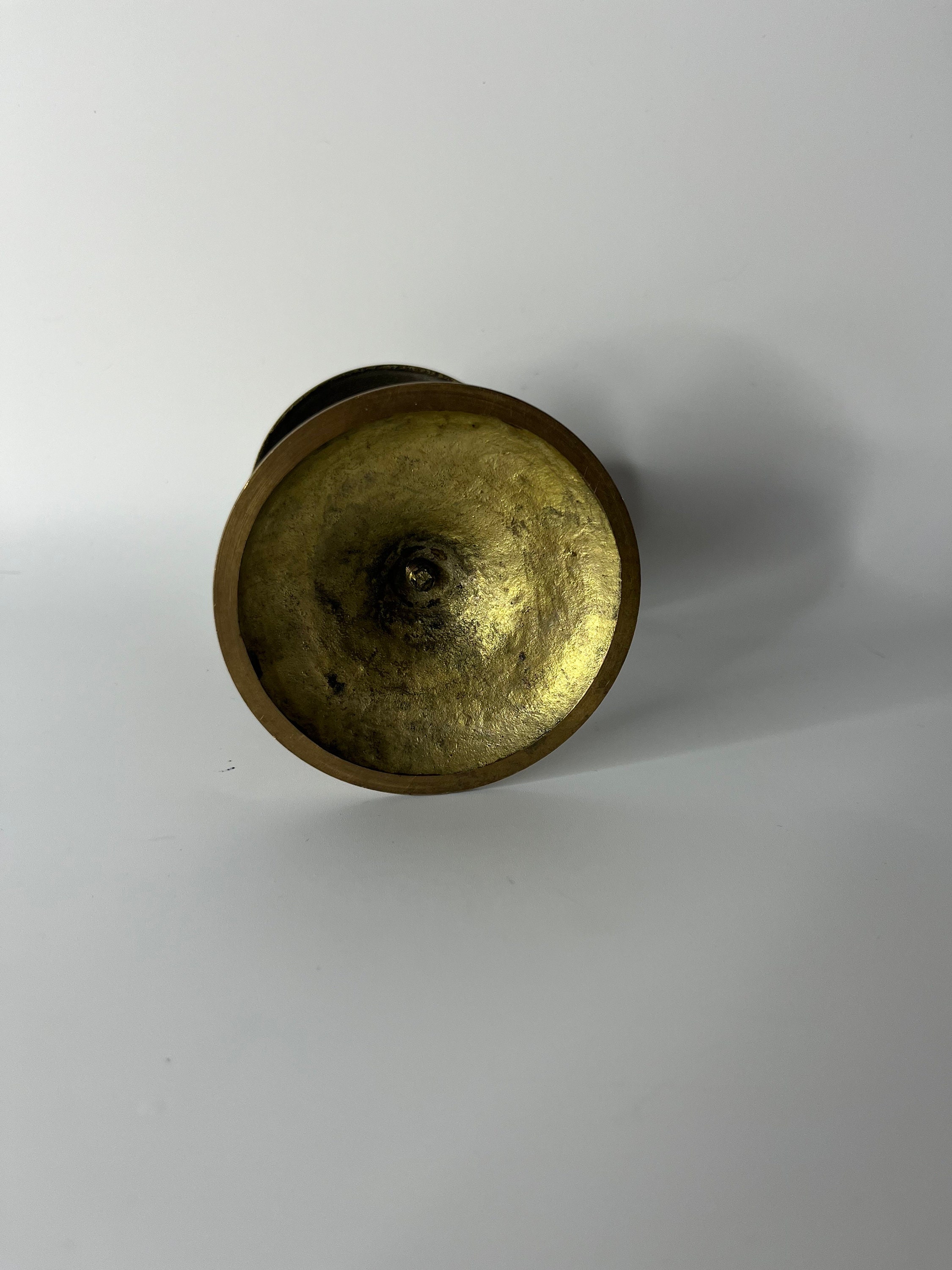 Vintage Hotel Front Desk Counter Service Solid Brass Gold Tone Bell ...