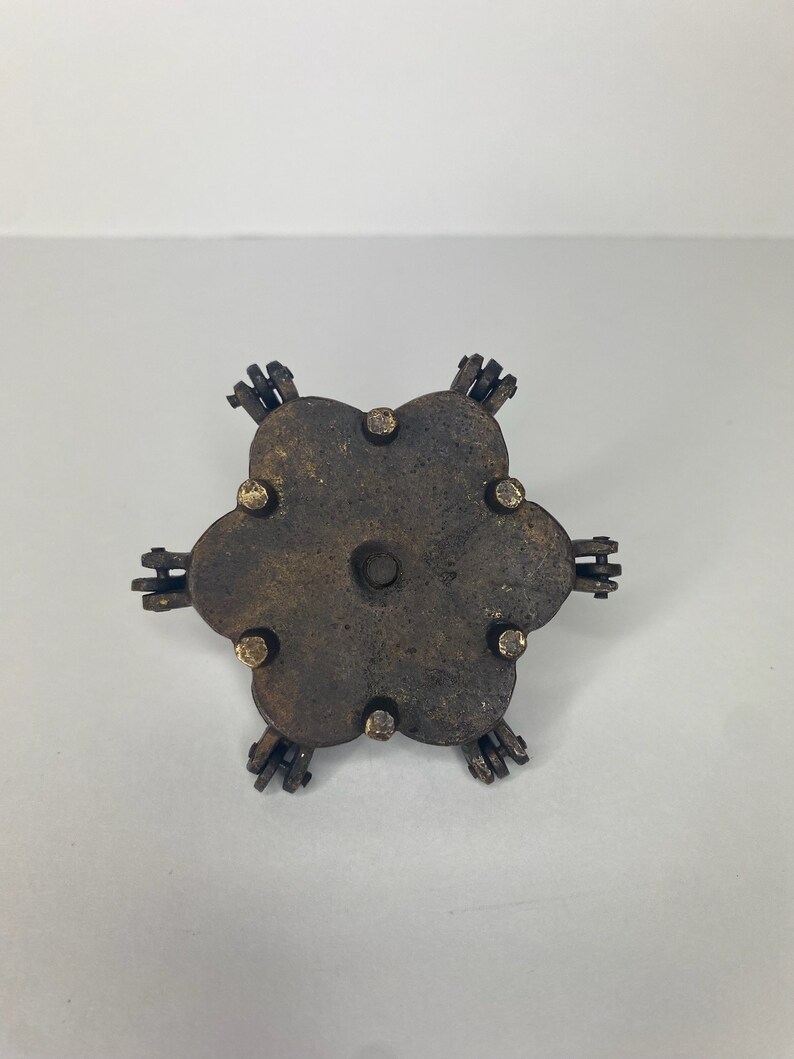 Rare Cast Iron Ganesh Tilak Box, Metal Kumkum Box, Sindoor Box, Indian ...